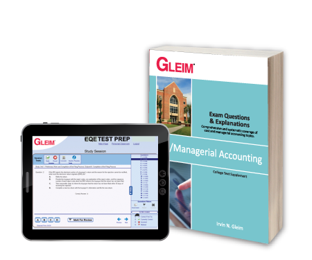 Cost/Managerial Accounting Study Aids - Gleim Exam Prep