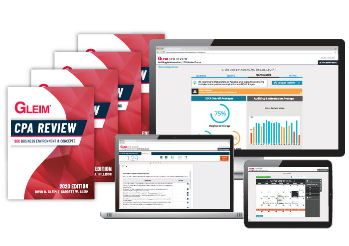 CPA Exam Review Products - Gleim Exam Prep