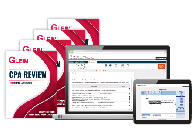 CPA Exam Review Products - Gleim Exam Prep