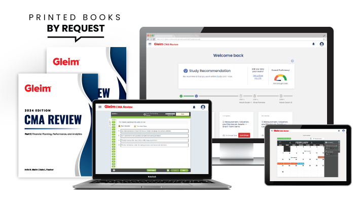 CMA Traditional Review Edition - Gleim Exam Prep