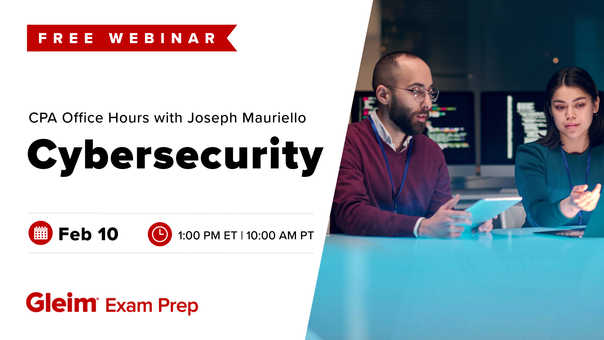 CPA Office Hours with Joseph Mauriello: Cybersecurity - Gleim Exam Prep