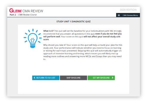 Free CMA Demo - Gleim Exam Prep
